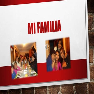 Mi familia | PPTX