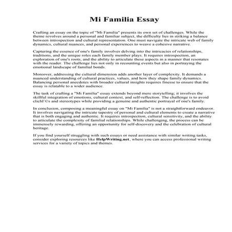 Mi Familia Essay. Tohono Oʼodham Community College | PDF | Genealogy ...