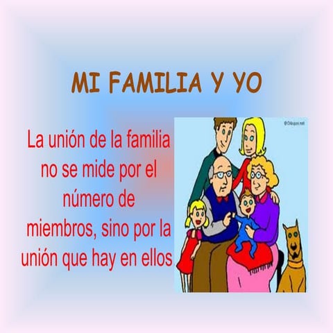 Mi familia y yo | PPTX