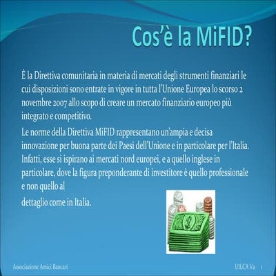 Mifid cosè | PPT