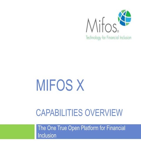 MIFOS Capabilities ( Mifos fonctionalities).pptx