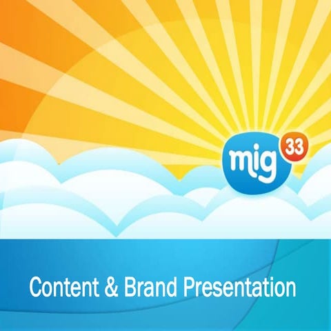 Mig33 brand partner engagement presentation | PPT