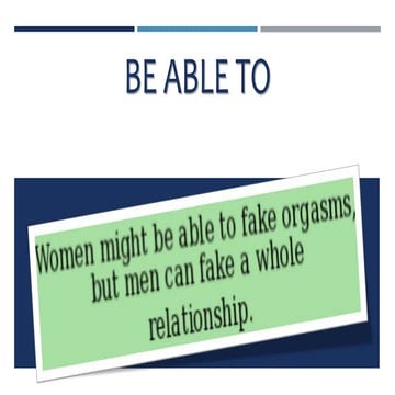 Might vs be able too | PPTX