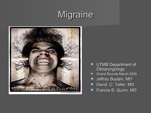 Migraine and types | PPTX