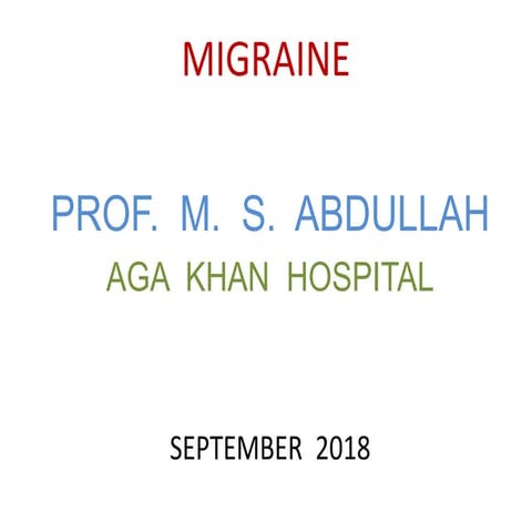 Migraine | PPT