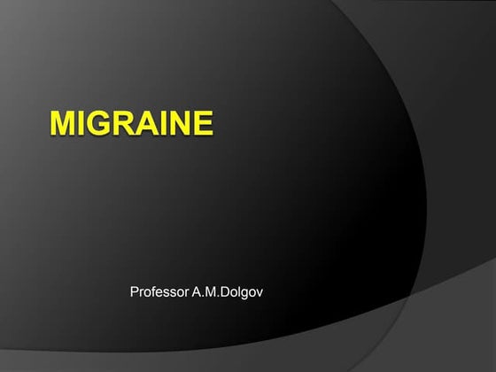 Symptoms of migraine | PPT