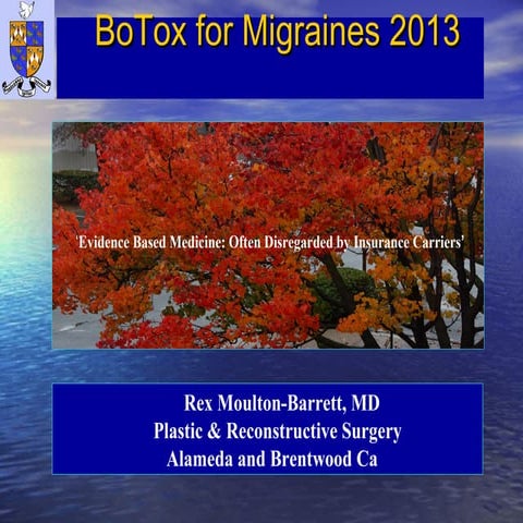 Migraine and BoTox 2013 | PPT