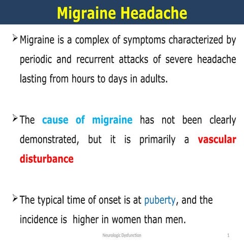 Migraine Headache presentation and managment.pptx