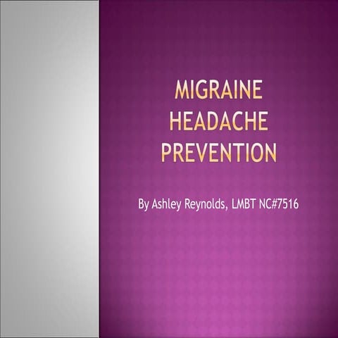 Headache Prevention Education | PPT