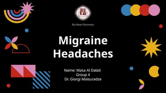 Migraine (Headache).ppt a presentation | PPT