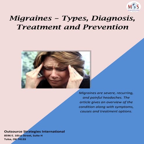 Migraines types, diagnosis, treatment and prevention | PDF