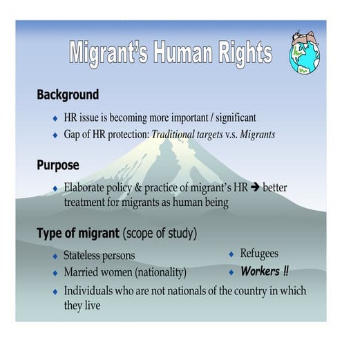 Migrants and Their Protection of Human Rights | PDF