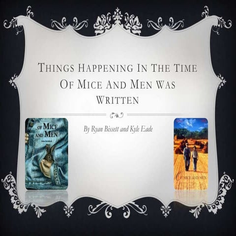 Of Mice and Men Context | PPT