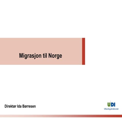 Migrasjon Til Norge | PDF