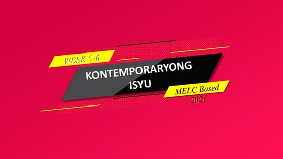 AP 10 KONTEMPORARYONG ISYU- Migrasyon | PPTX