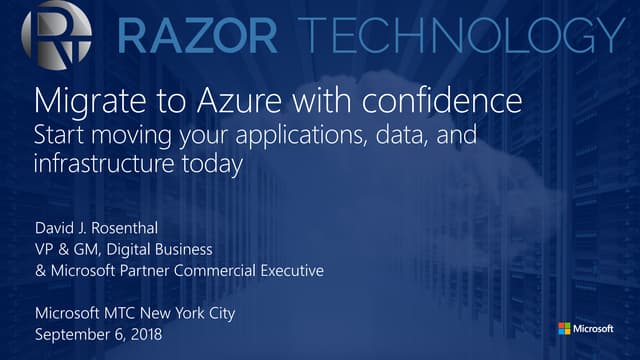 Migrate To Microsoft Azure With Confidence Pdf Databases Computer