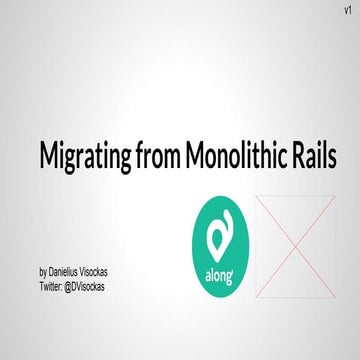 Migrating From Monolithic Rails Pptx Programming Languages Computing