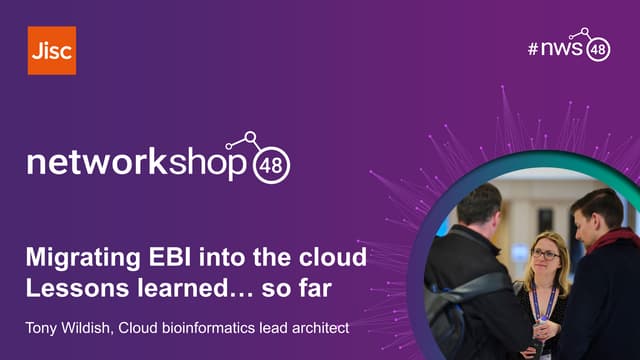Migrating EBI into the cloud - lessons learned, so far | PPT Migrating EBI into the cloud - lessons learned, so far | PPT