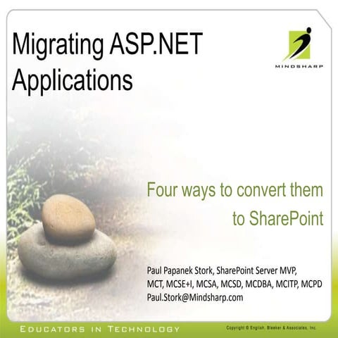 Migrating Asp Net Apps T03 Paul Stork | PPT