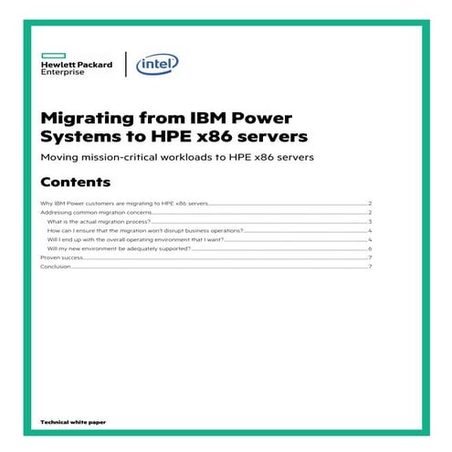 Migrating from ibm to hpe | PDF