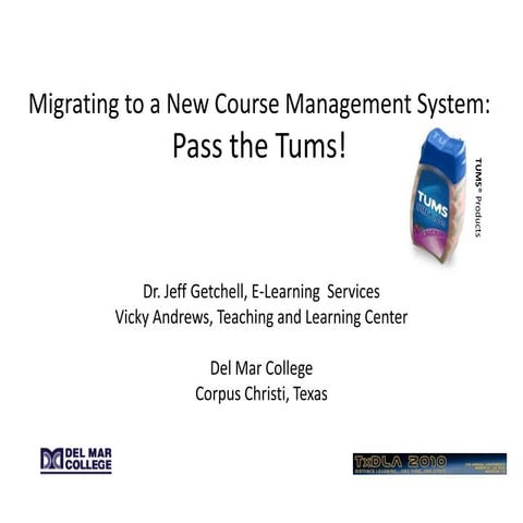 Migrating To A Course Management System | PPT
