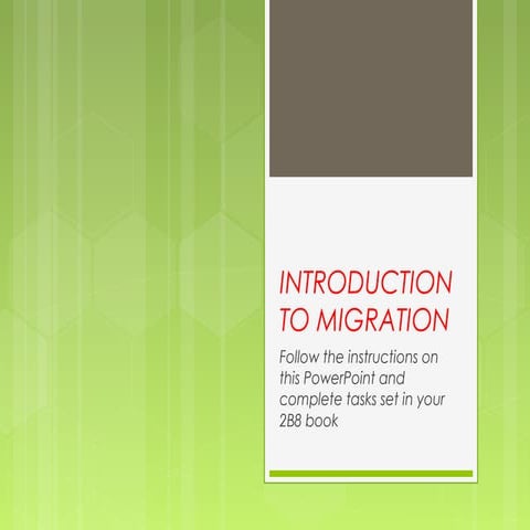 Introduction to Migration in India | PPT