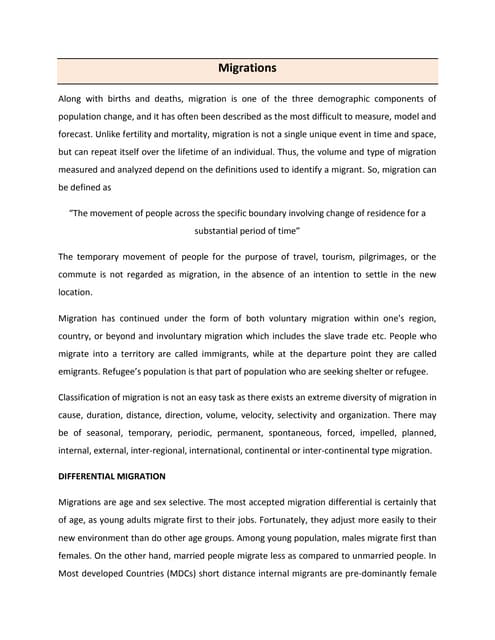 Global Population and Mobility | PPT