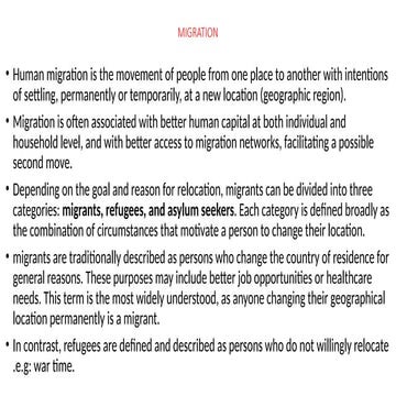 Global Migration | PPTX