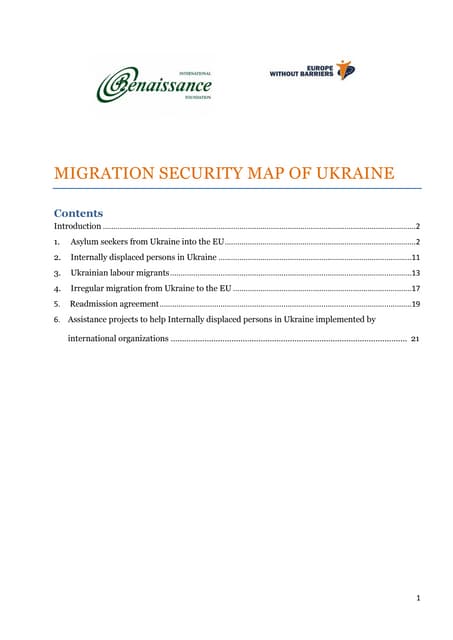 Ukraine: safe inside, secure on the borders | PDF