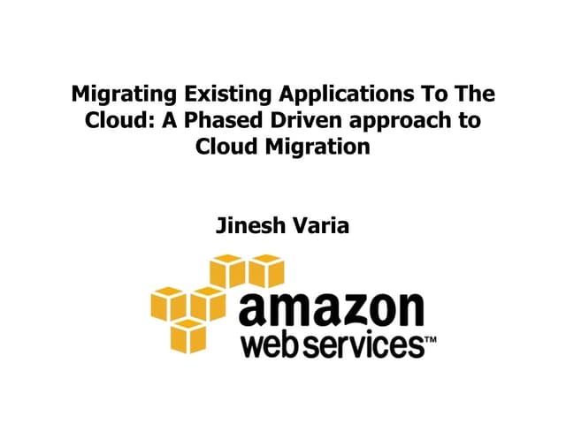 Migrating Existing Applications To Aws Cloud Ppt 2153