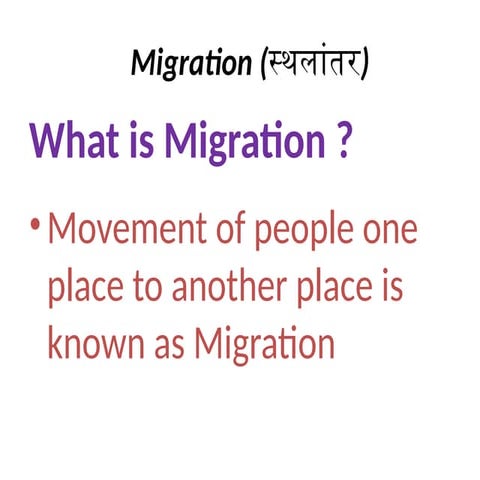 Global Migration | PPTX