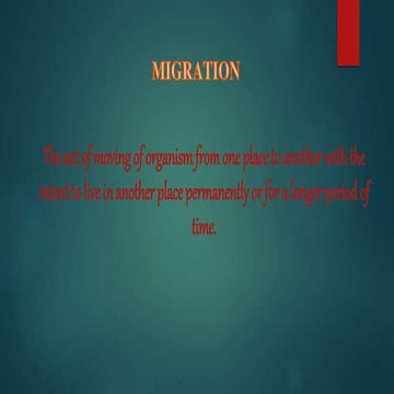 Migration ppt by bipin xi c | PPTX