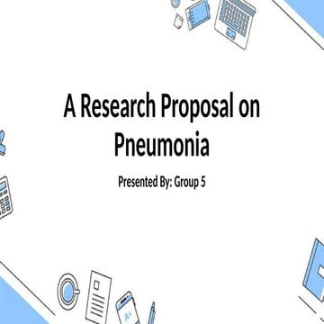 Research proposal (synopsis) for pneumonia | PPTX
