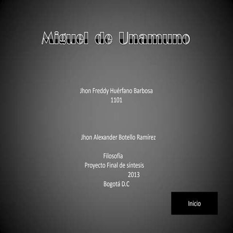 Miguel de unamuno | PPTX