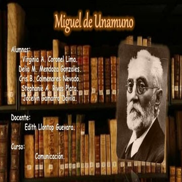 Miguel De Unamuno | PPT