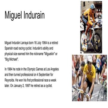 Miguel indurain | PPT