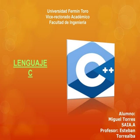 Lenguaje C (Mapa conceptual) | PPTX