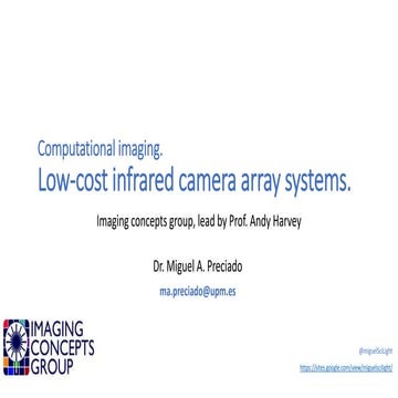 Low-cost infrared camera arrays for enhanced capabilities | PPTX