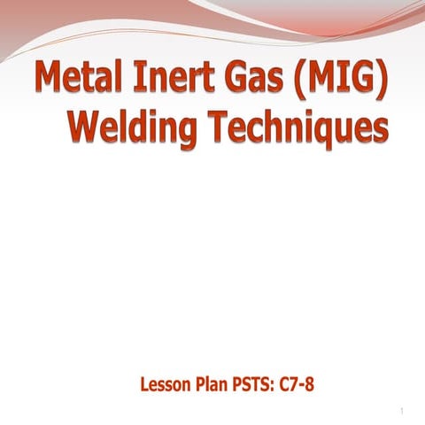Overview on the MIG Welding processor and features .ppt