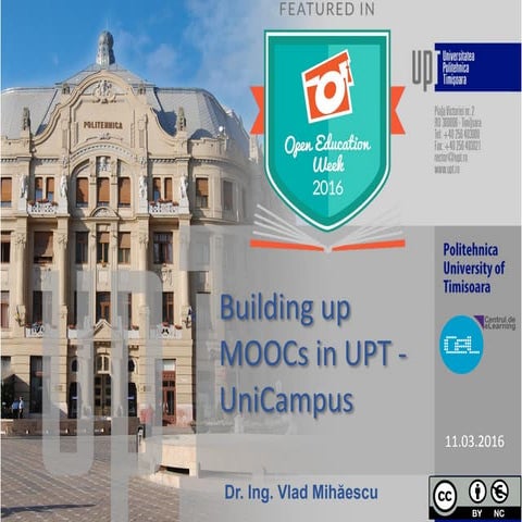 Building up MOOCs in UPT - UniCampus | PDF
