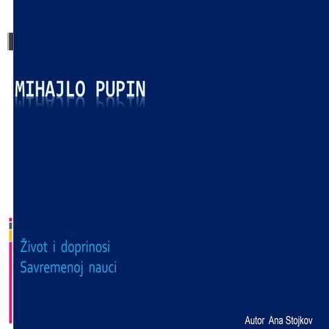 Mihajlo pupin- | PPTX