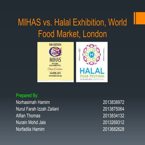 Mihas vs halal exhibition | PDF