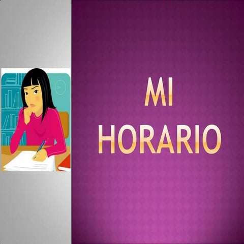Mi horario | PPT
