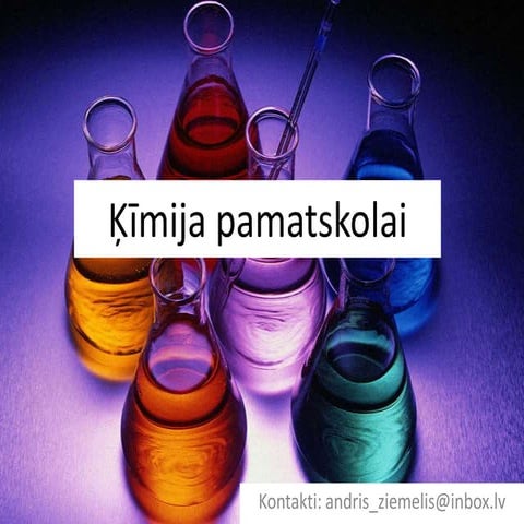 Kimija ievadtema | PPTX
