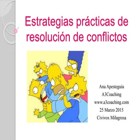 Estrategias de resolución de conflictos | PPTX