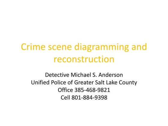 Crime Scene Documentation_Sketching | PDF