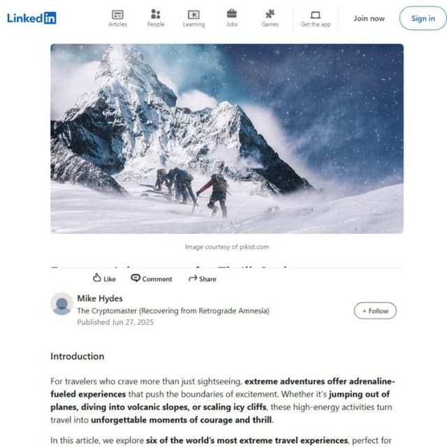 Mike Hydes' Travel Writing Samples | PDF | PDF