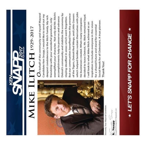 Mike ilitch condolence 1 | PPT