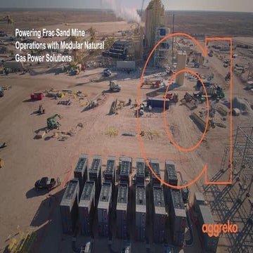 POWER FOR FRAC SAND MINES DURING CONSTRUCTION & EARLY PRODUCTION | PPT