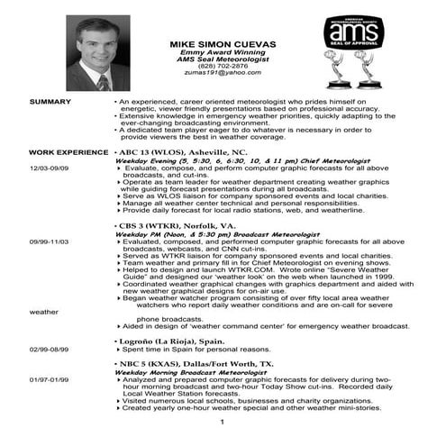 Mike Simon Cuevas Resume | DOC